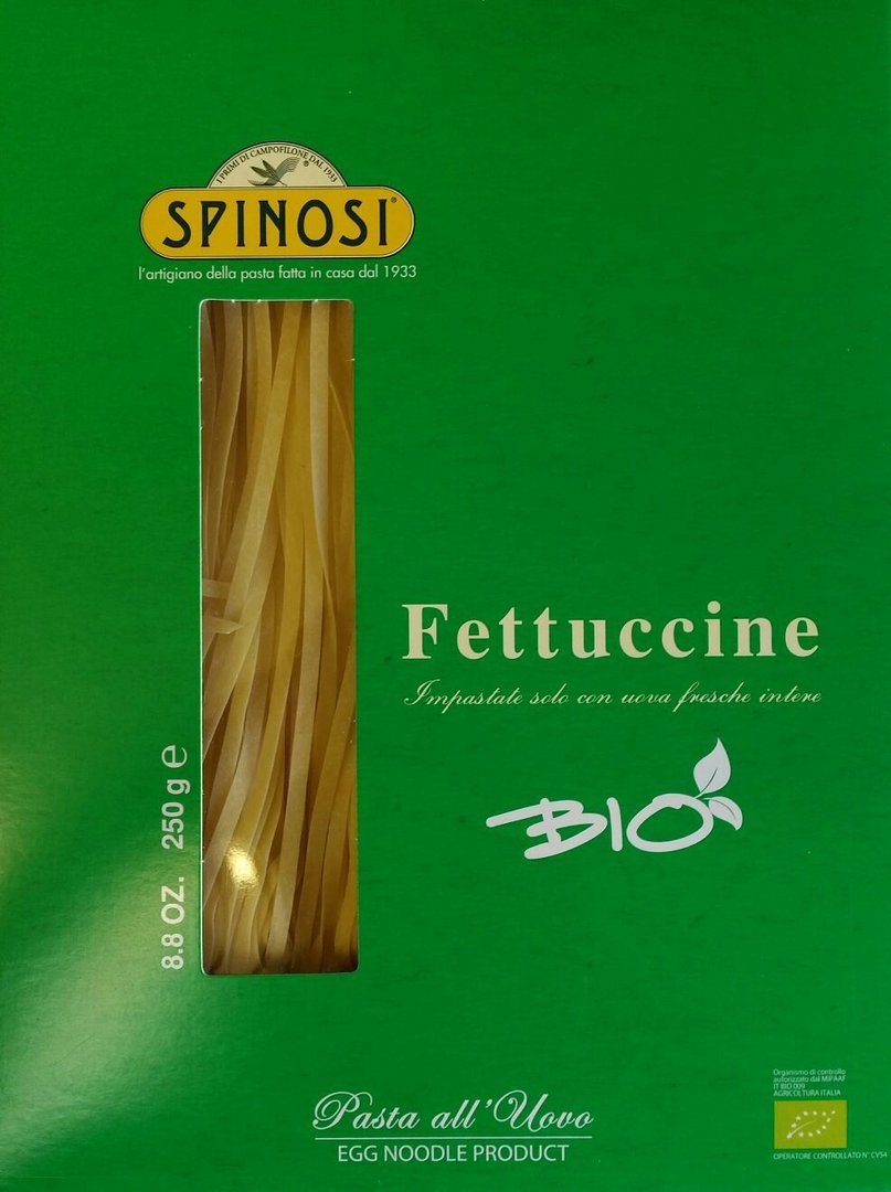 Pasta SPINOSI: FETTUCCINE BIO- 250GR | aromasofitaly.com
